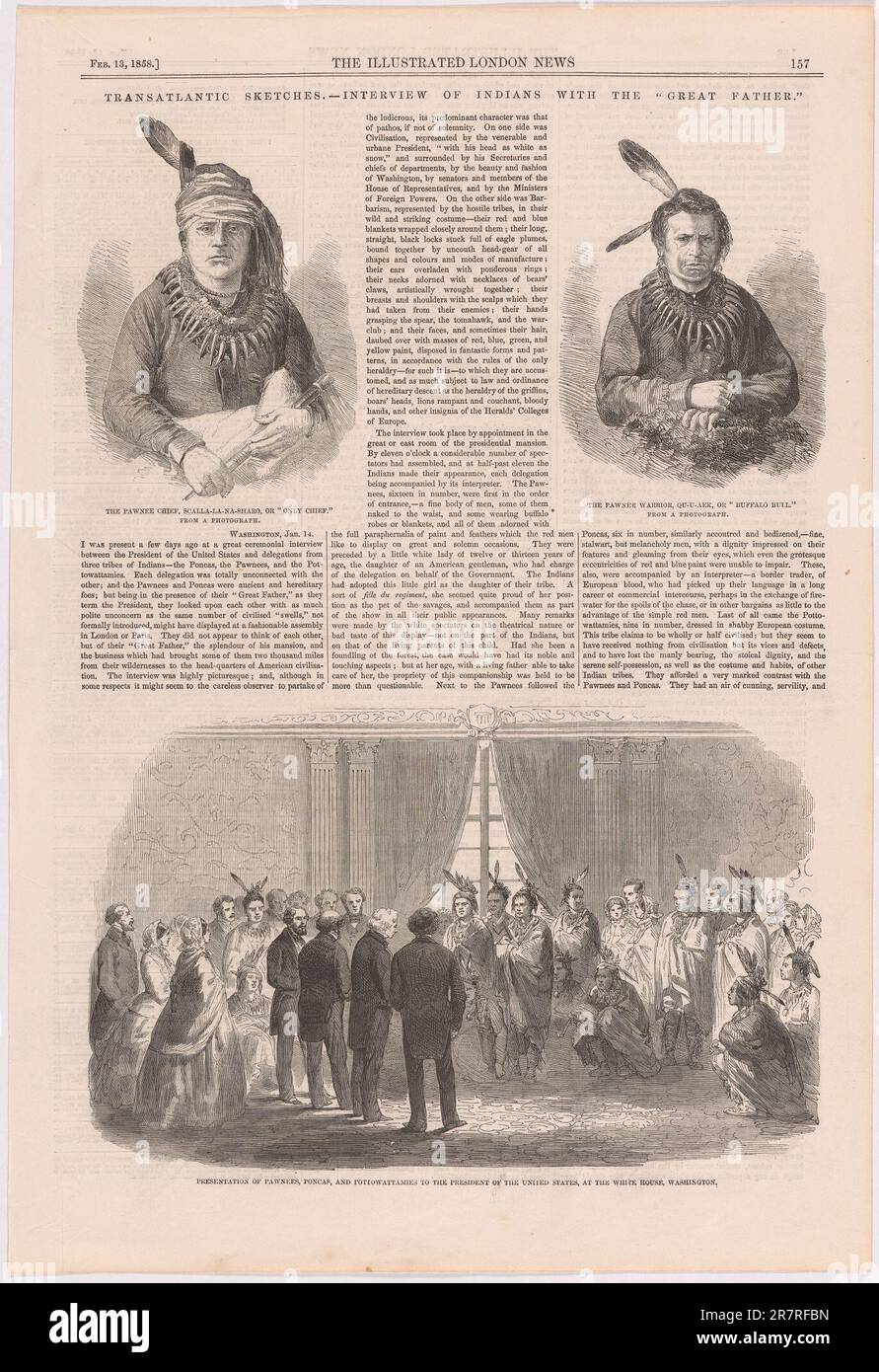 Transatlantic Sketches.- Interview of Indians with the "Great Father ...