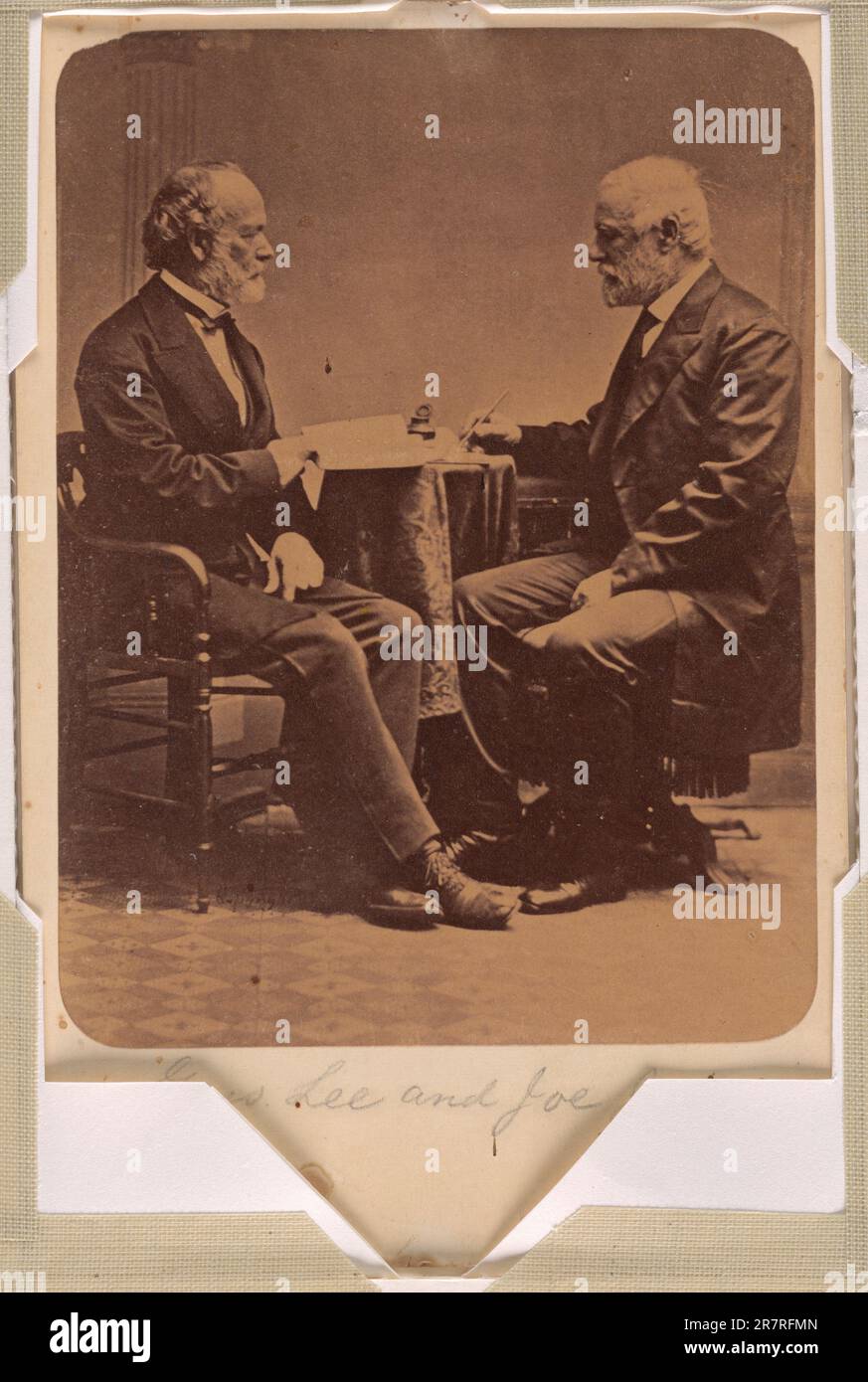 Robert E. Lee and Joseph E. Johnston 1870 Stock Photo - Alamy
