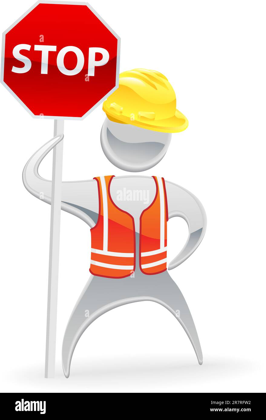 Warning workman Stock Vector Images - Alamy