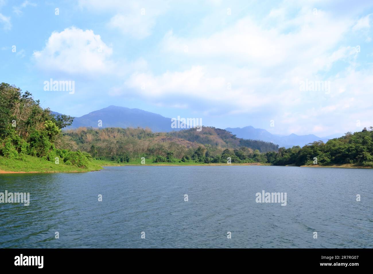 the lake in front of the at peruvannamuzhi (peruvannamoozhi) dam ...
