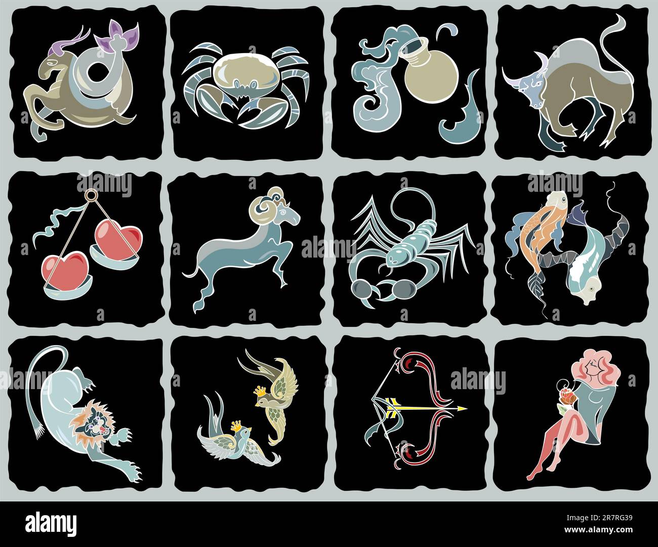 illustration zodiac characters Stock Vector Image & Art - Alamy