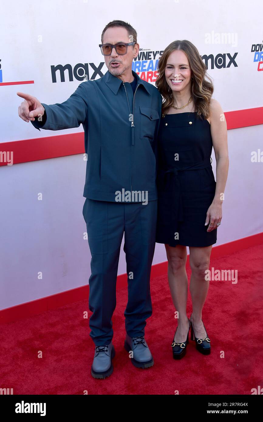 Robert Downey Jr. mit Ehefrau Susan Downey bei der Premiere der MAX ...