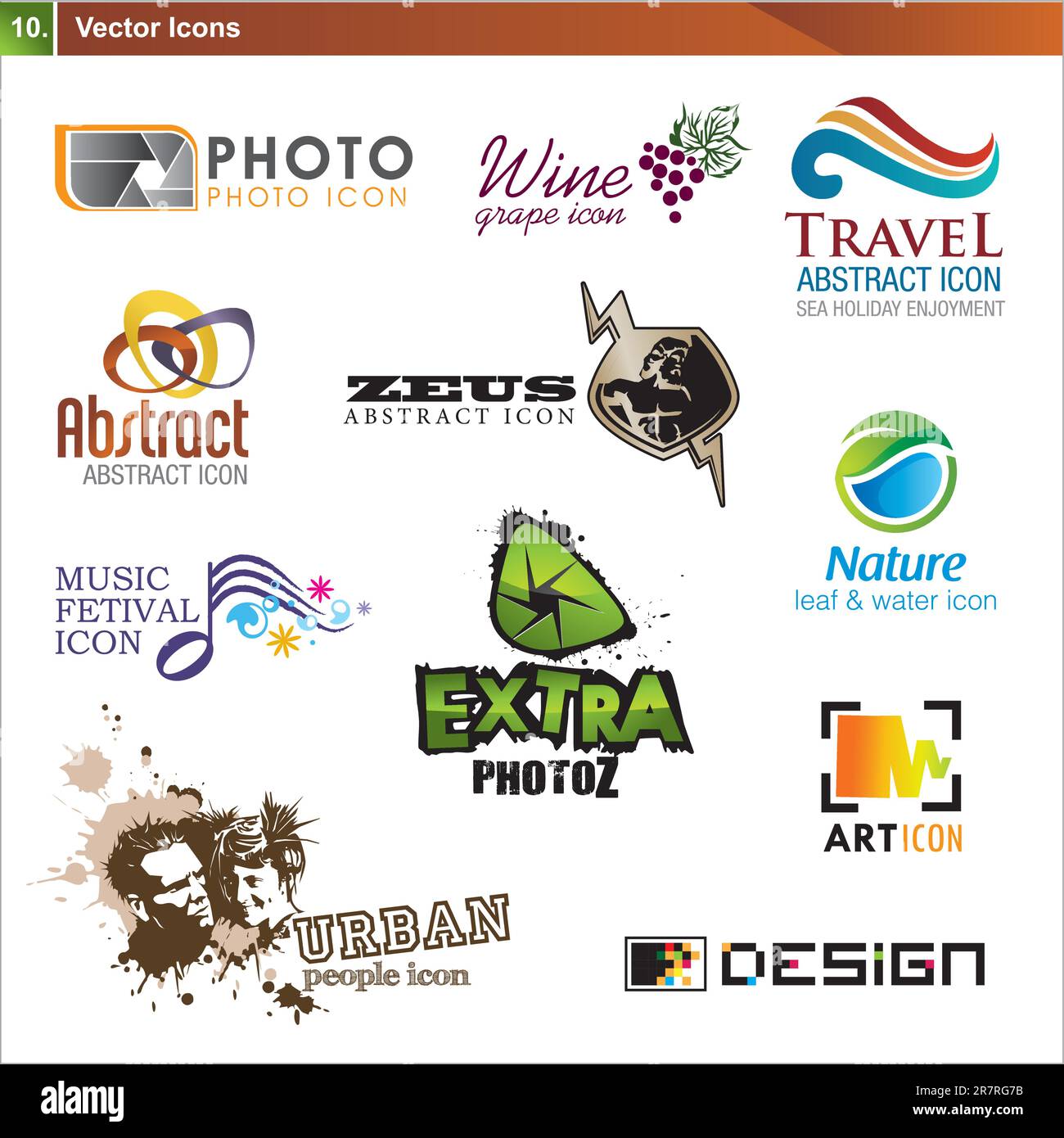 Collection of icon design elements Stock Vector Image & Art - Alamy