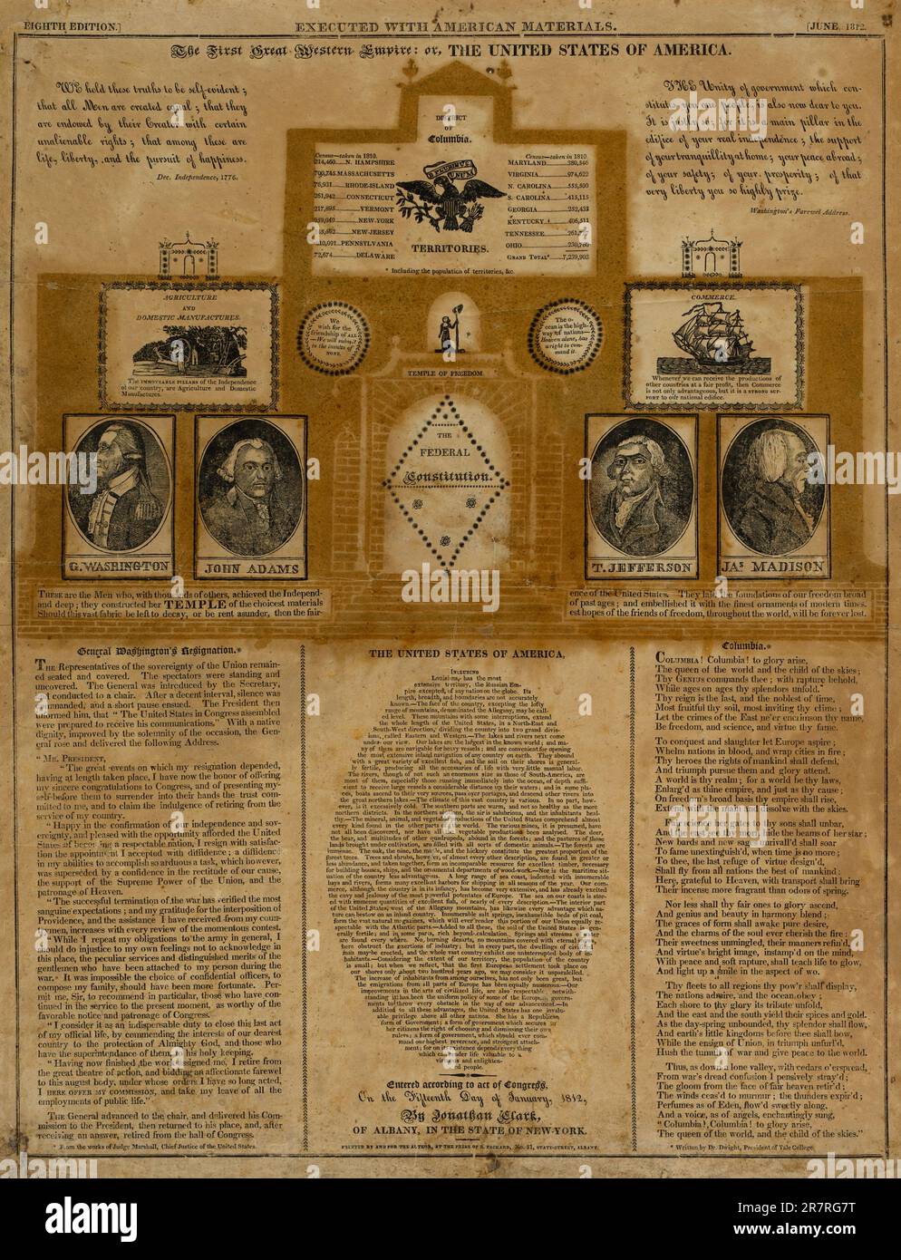 The First Great Western Empire 1812 Stock Photo - Alamy