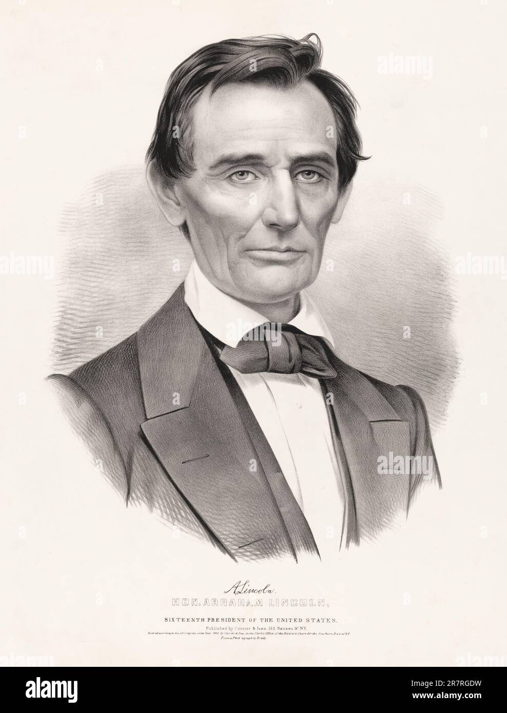 Abraham Lincoln 1860 Stock Photo - Alamy