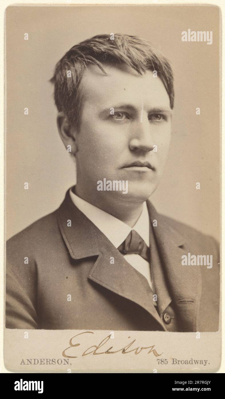 Thomas Alva Edison c. 1870 Stock Photo - Alamy