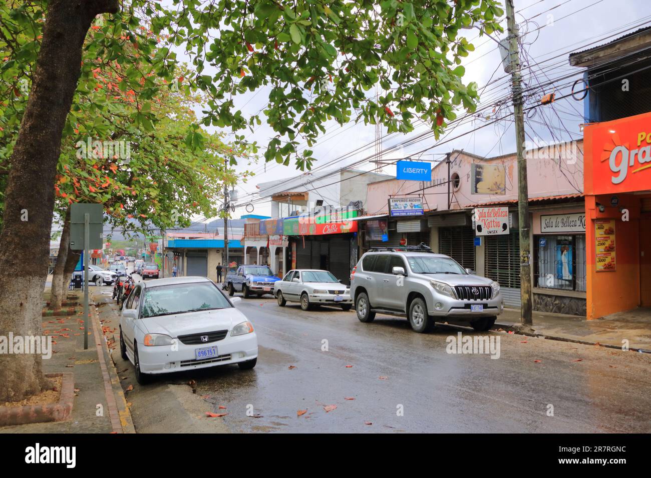 March 12 2023 - Nicoya, Guanacaste in Costa Rica: typical streetlife in ...