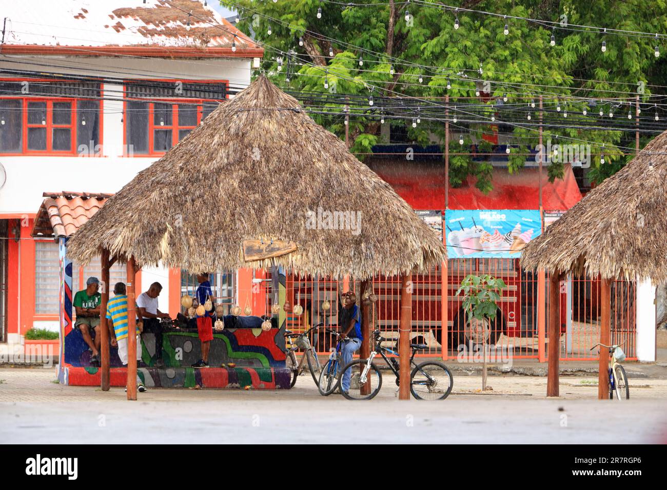 March 12 2023 - Nicoya, Guanacaste in Costa Rica: typical streetlife in ...