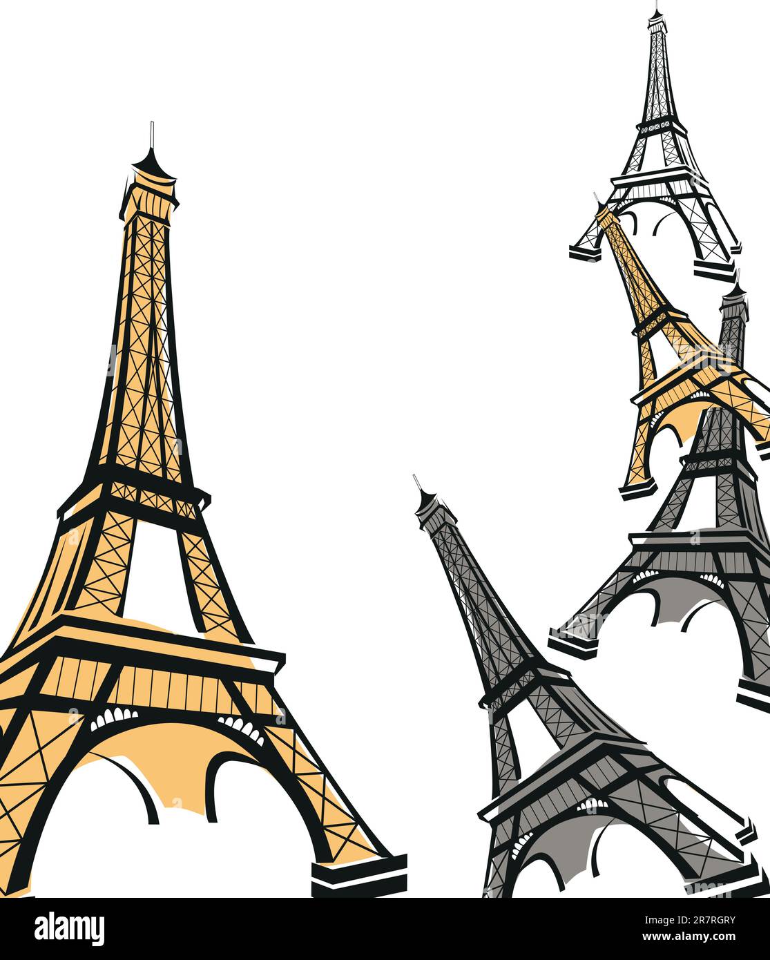 Abstract background with Eiffel Tower Stock Vector Image & Art - Alamy