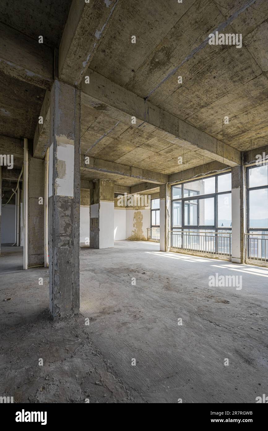 The interior of a newly constructed building Stock Photo - Alamy