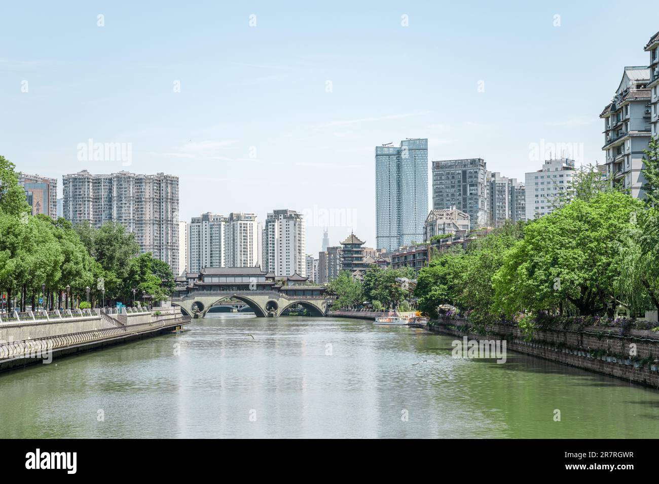 The Chengdu covered bridge on a sunny day Stock Photo - Alamy