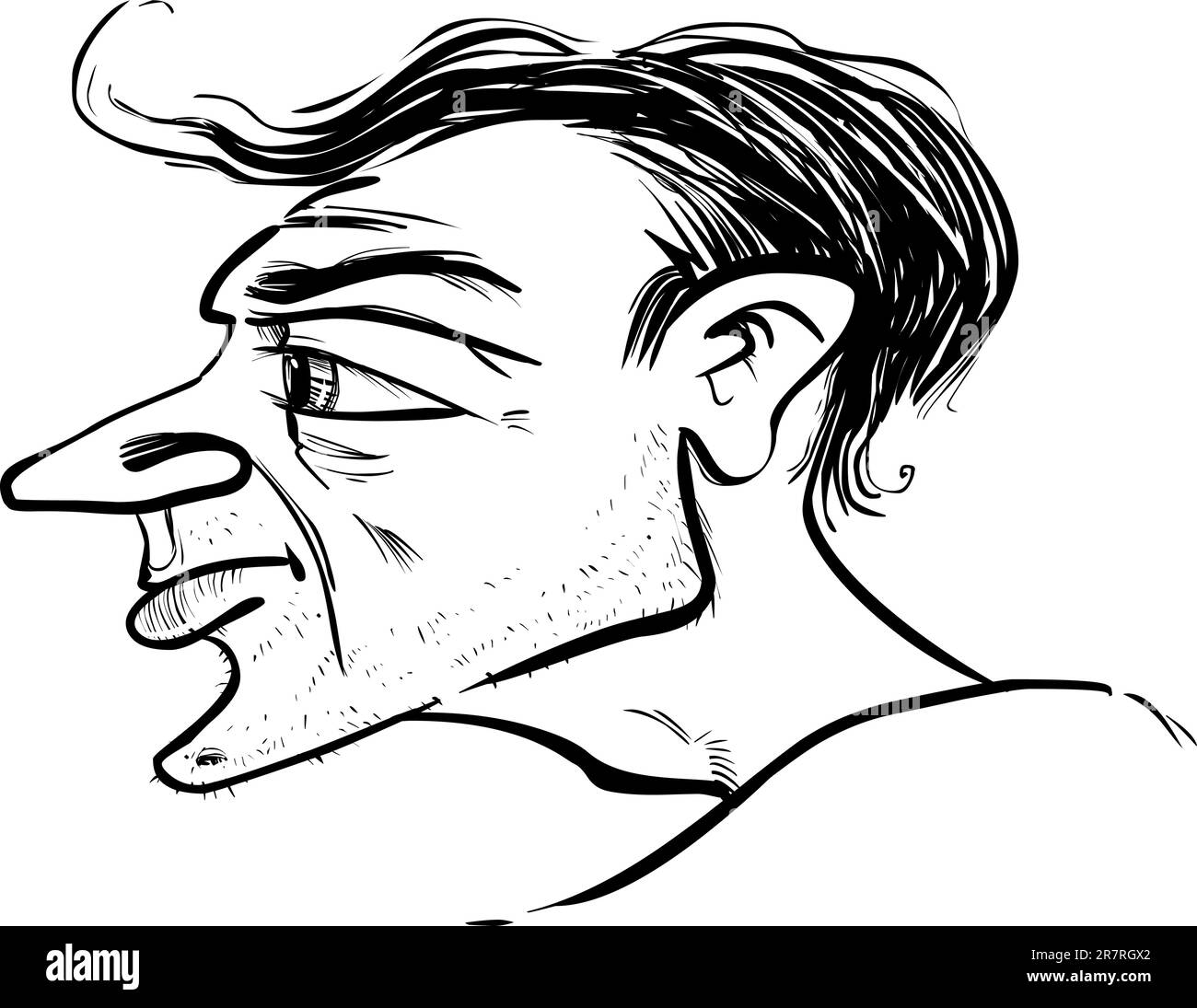 Human profile concept man Cut Out Stock Images & Pictures - Alamy