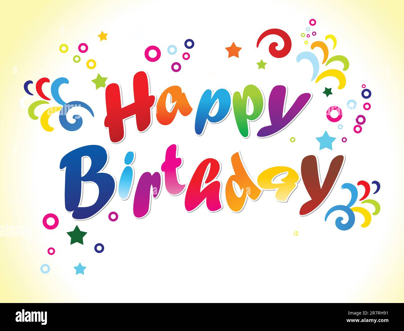 abstract birthday card with text vector illustration Stock Vector Image ...