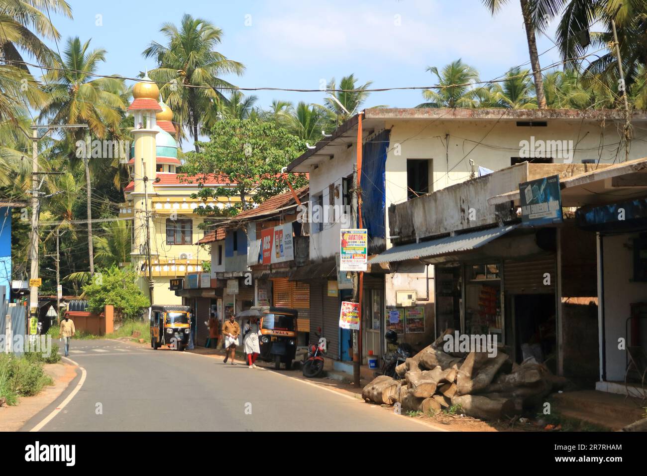December 29 2022 - Kannur district, Kerala in India: Indian Traffic on ...
