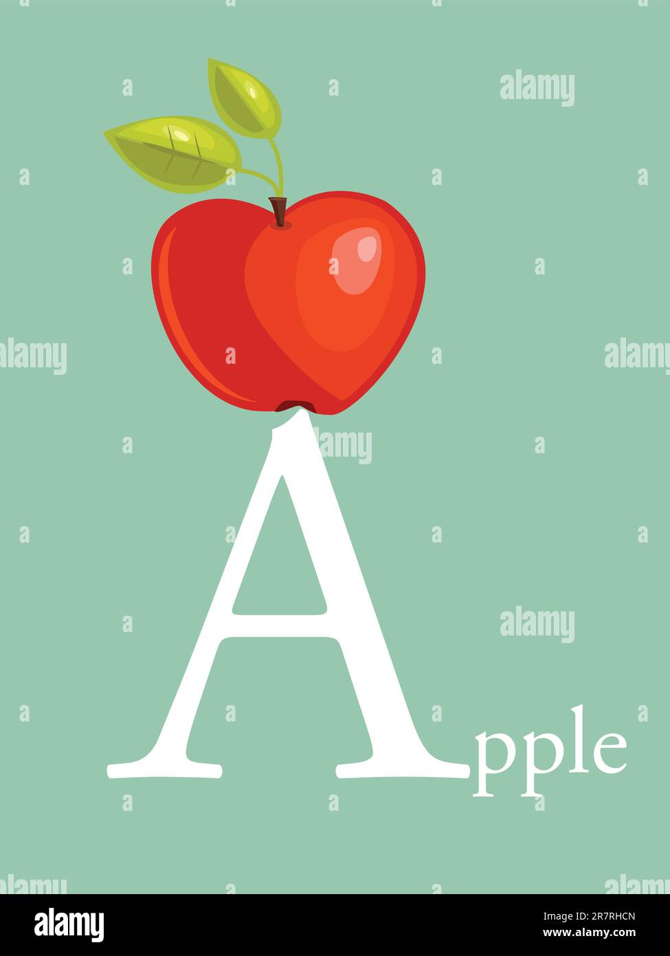 Colorful abc, letter A vector illustration Stock Vector Image & Art - Alamy