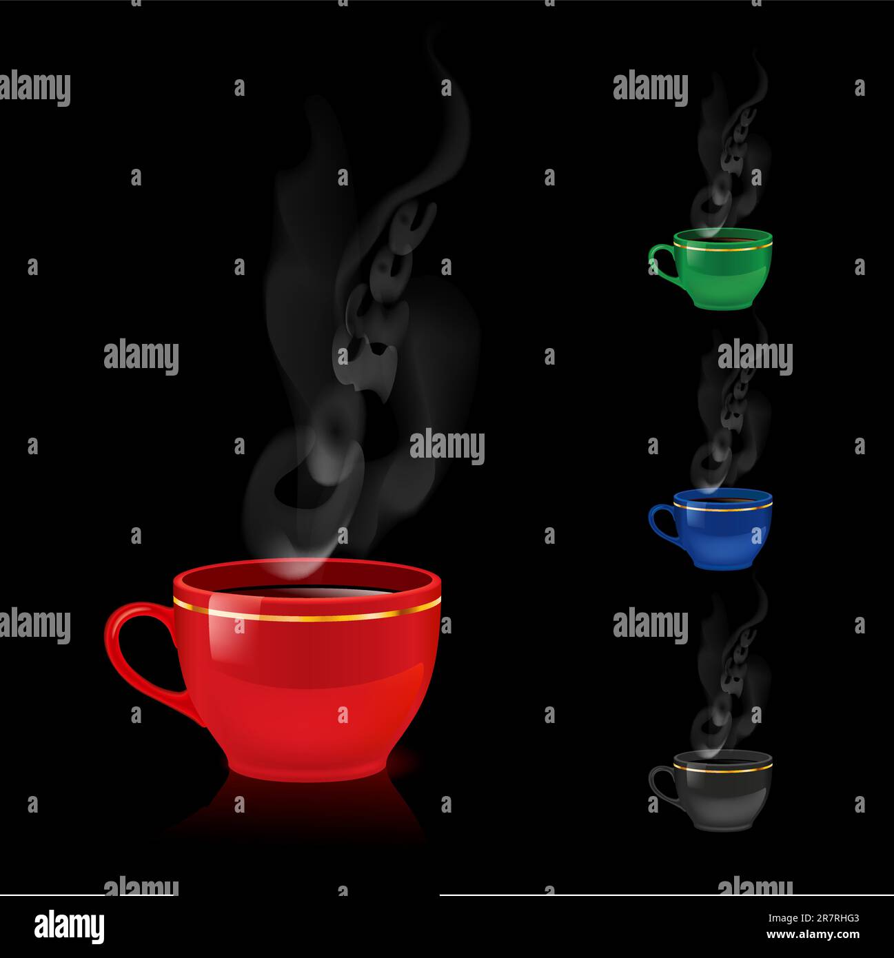 Mugs design Stock Vector Images - Alamy