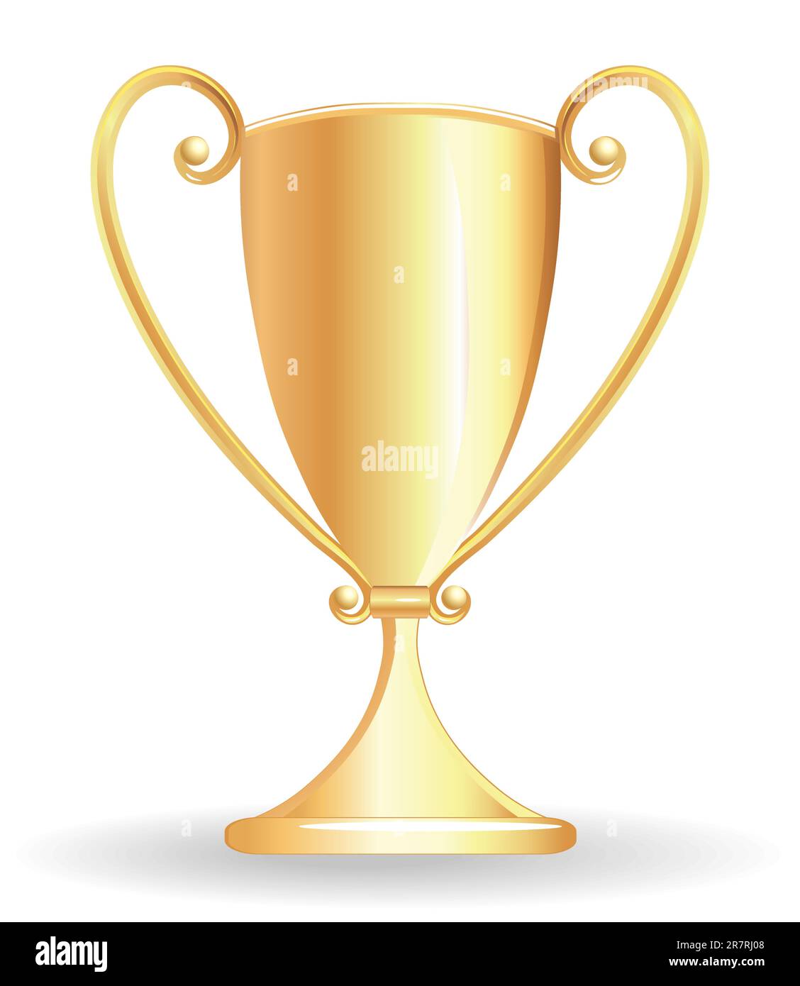 Champion cup for football, gold goblet, sport prize. Vector ...