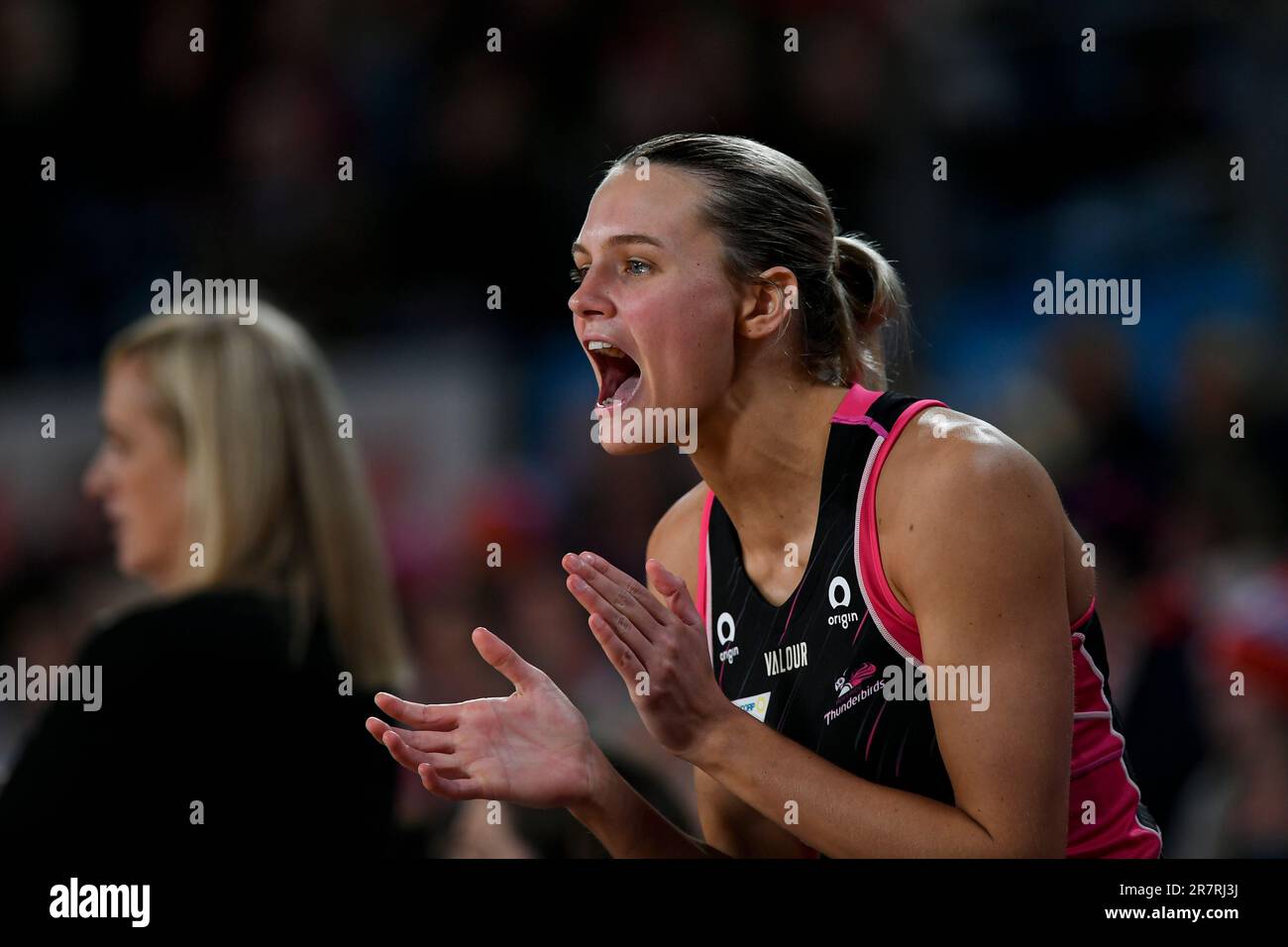 Super netball rondoni thunderbirds immagini e fotografie stock ad alta ...