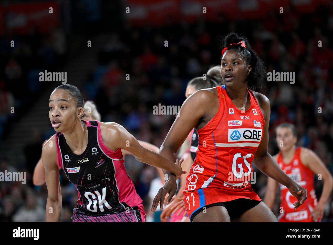 Super netball rondoni thunderbirds immagini e fotografie stock ad alta ...