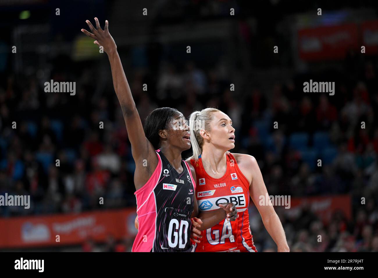 Super netball rondoni thunderbirds immagini e fotografie stock ad alta ...