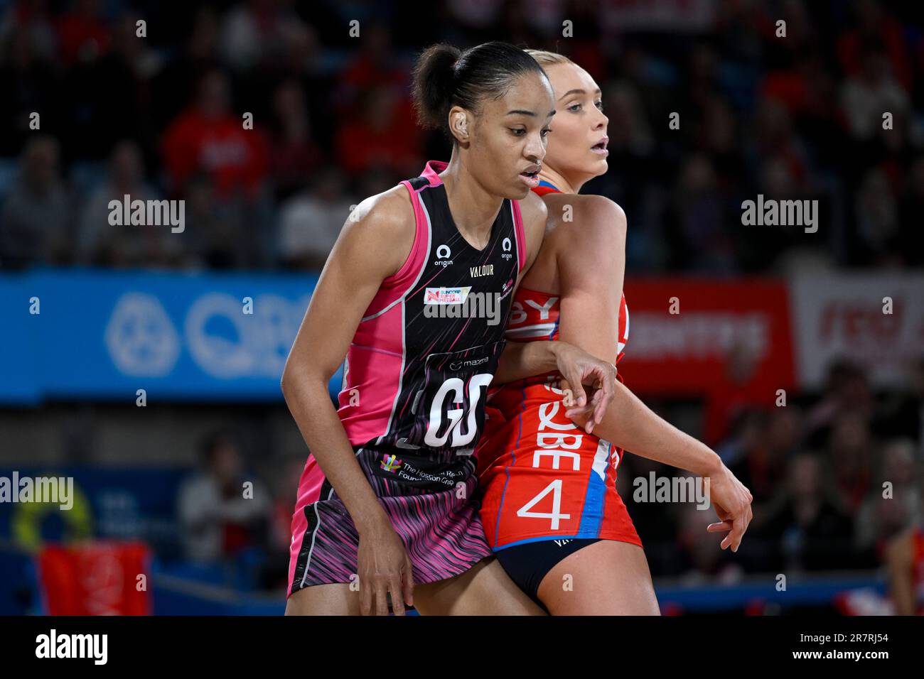 Super netball rondoni thunderbirds immagini e fotografie stock ad alta ...