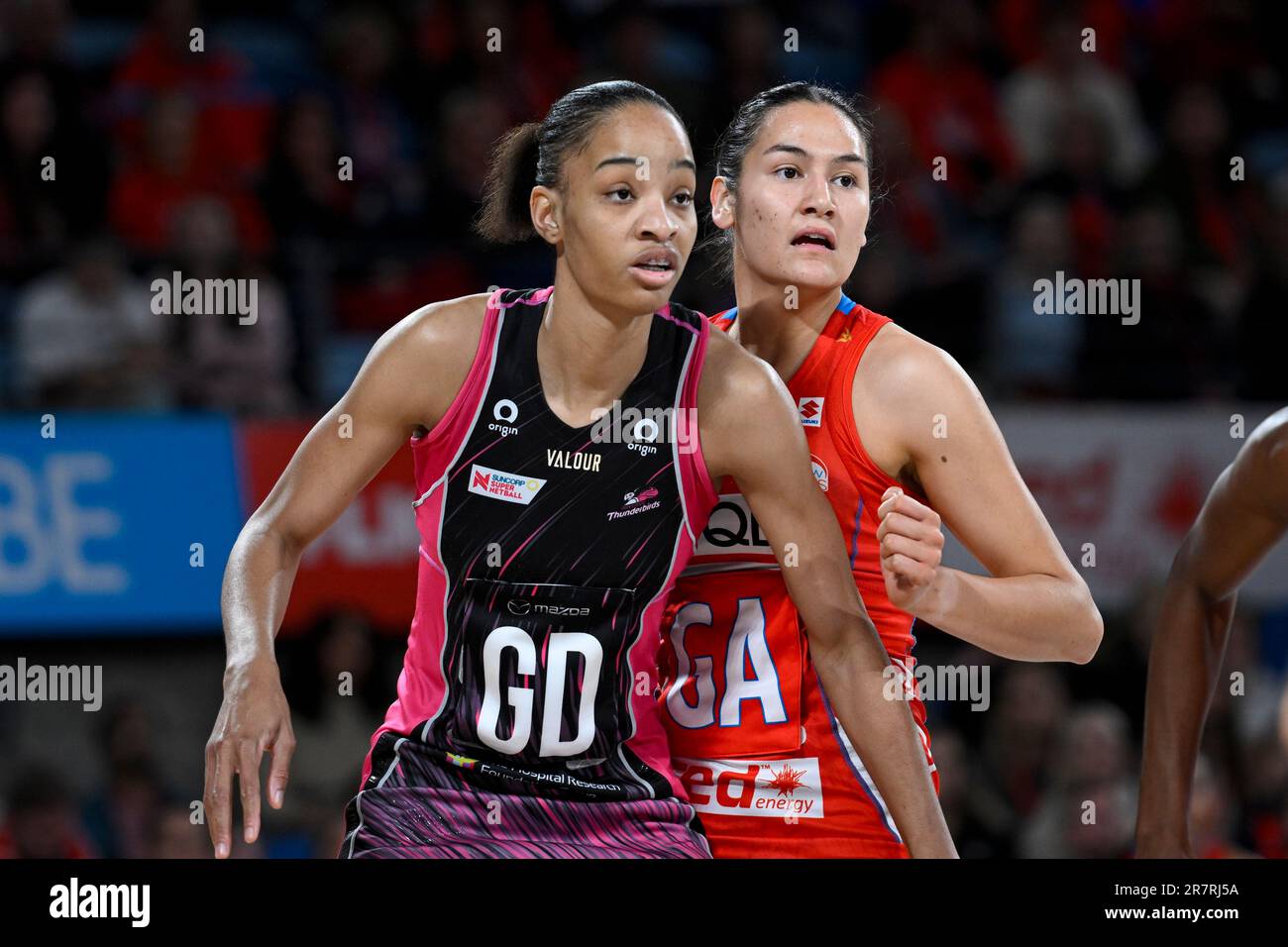 Super netball rondoni thunderbirds immagini e fotografie stock ad alta ...