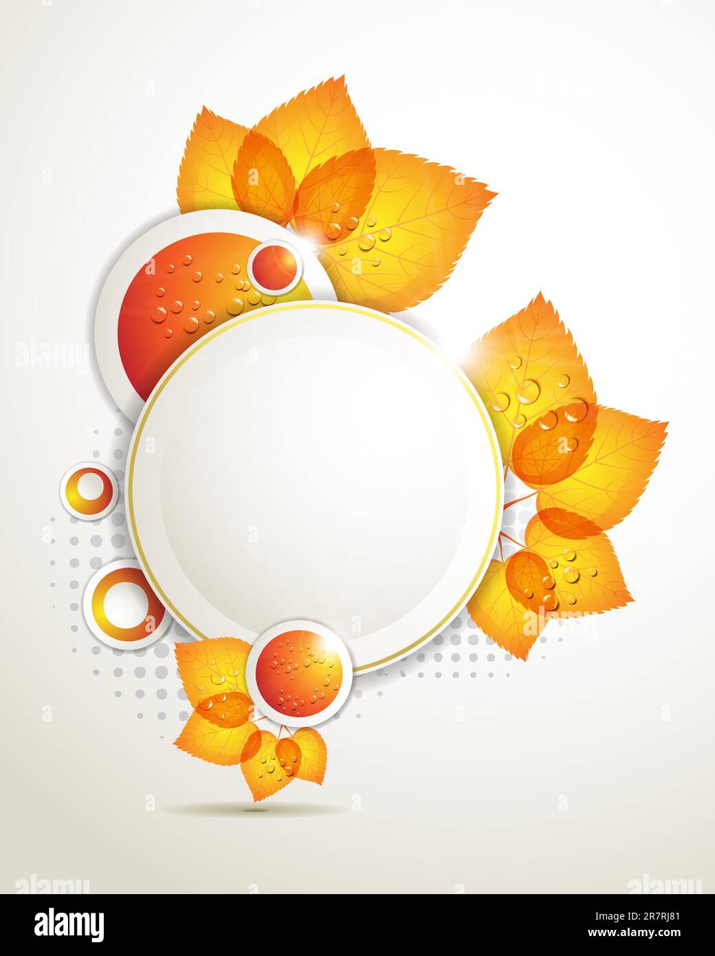 Banner design with leaf hi-res stock photography and images - Alamy