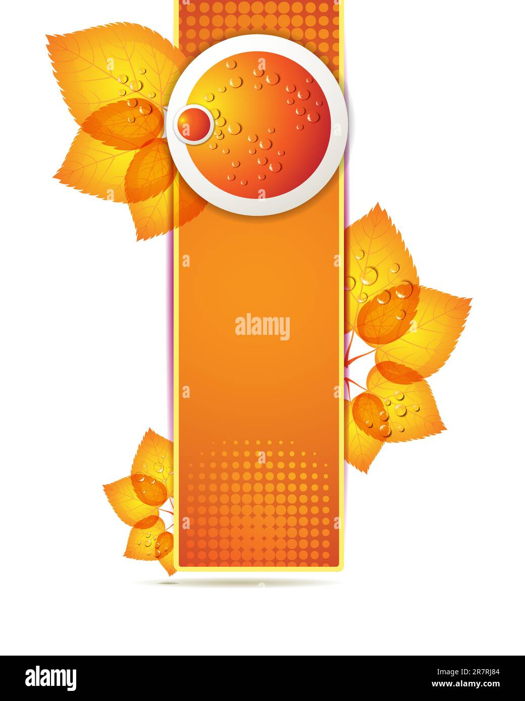 Banner design with leaf hi-res stock photography and images - Alamy
