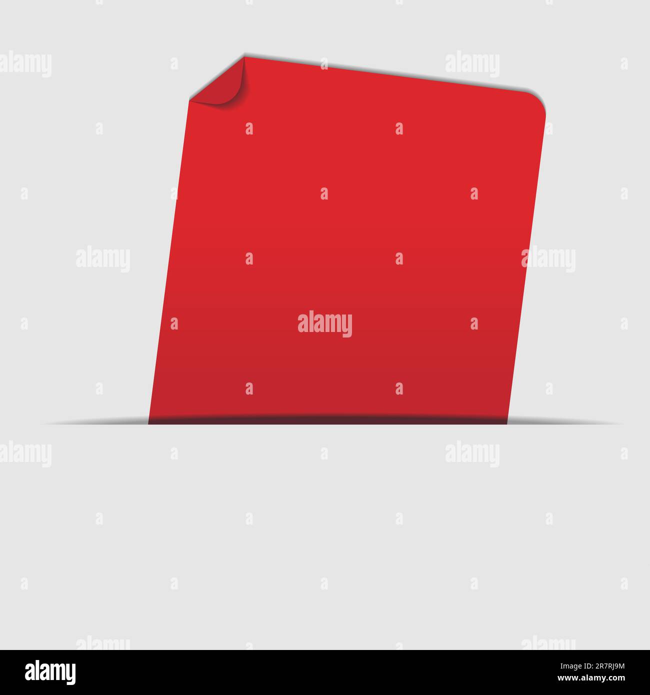 Abstract Background - Red Label on Light Grey Background Stock Vector ...