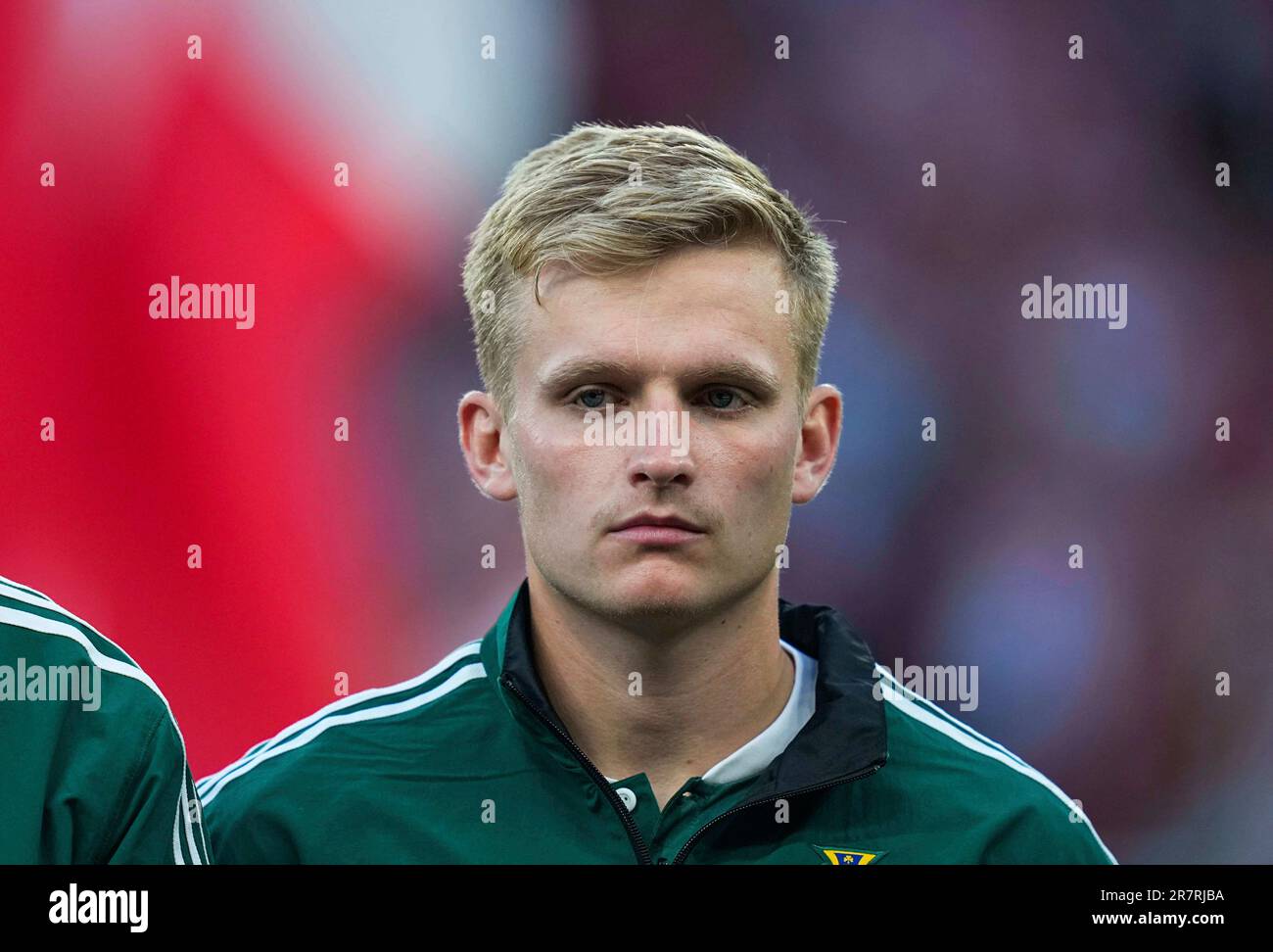 June 16 2023: Alistair McCann (Northern Ireland) looks on during a UEFA ...