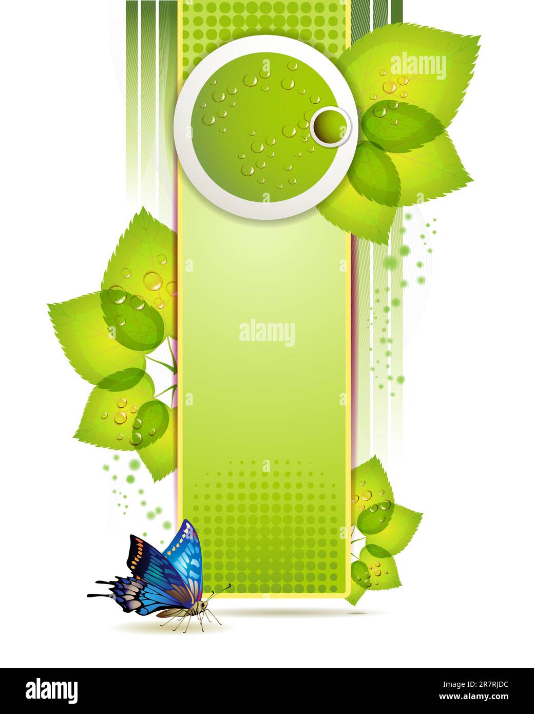 Banner design with leaf hi-res stock photography and images - Alamy