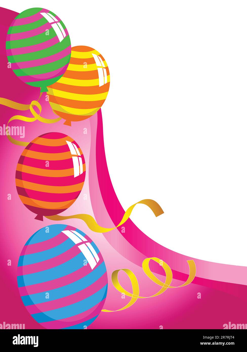 Background illustration with balloons Stock Vector Image & Art - Alamy