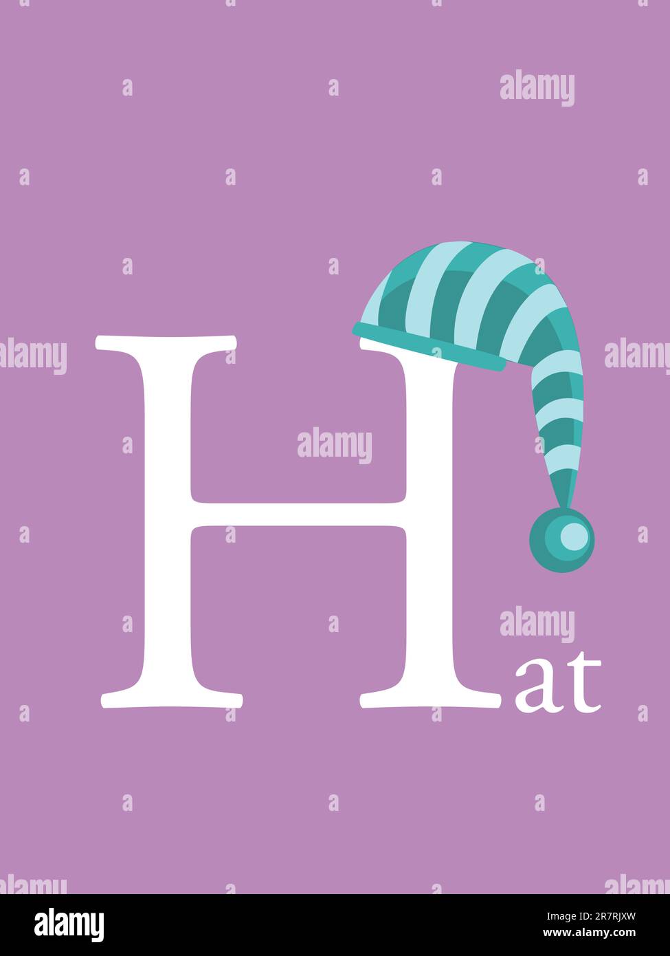 Colorful abc, letter H, vector illustration Stock Vector Image & Art ...