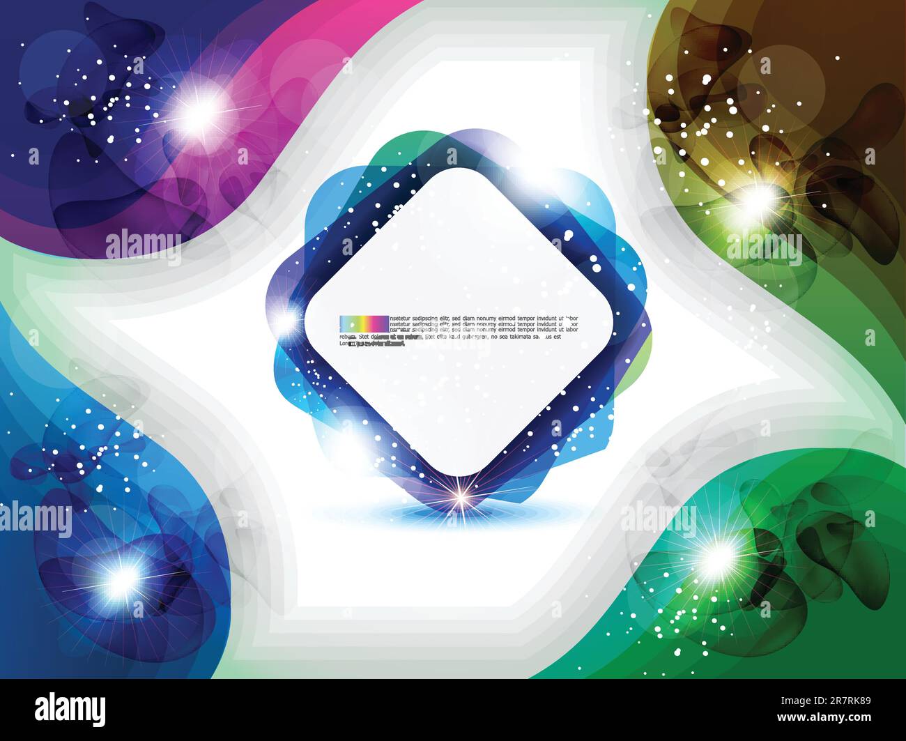 abstract colorful rectangular background with sparkle vector ...