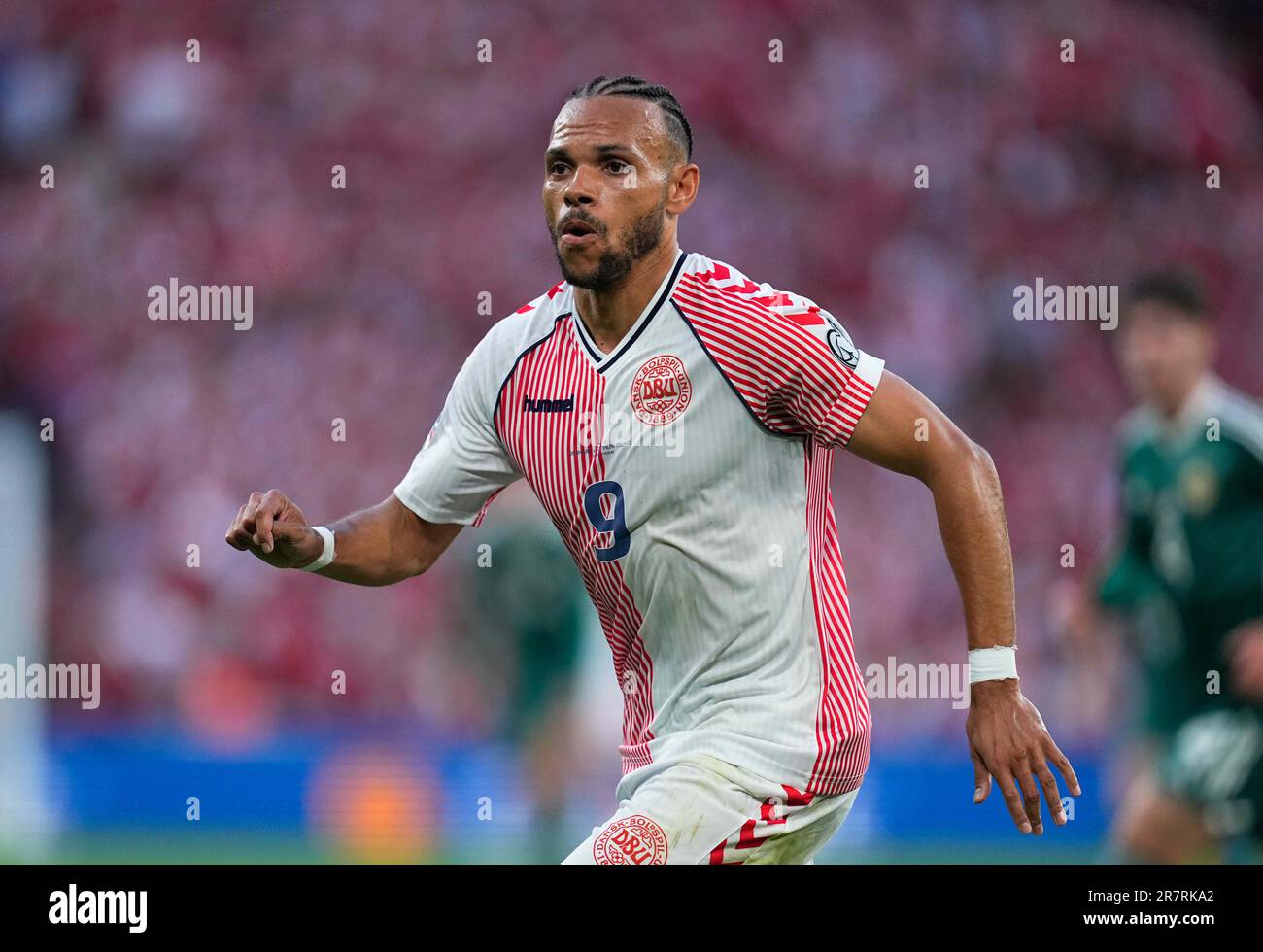 Parken, Copenhagen, Denmark. 16th June, 2023. Martin Braithwaite ...