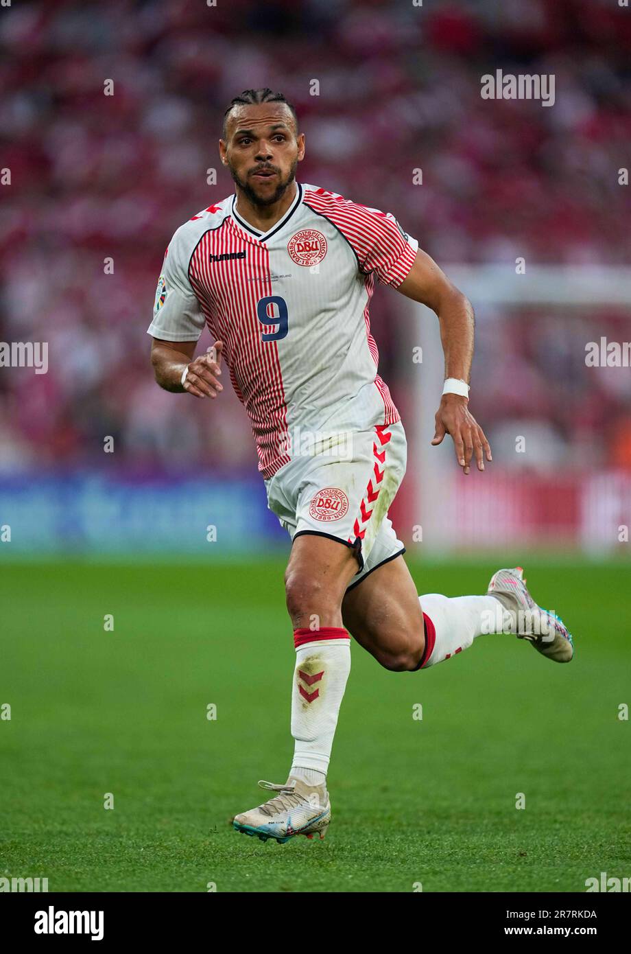 Parken, Copenhagen, Denmark. 16th June, 2023. Martin Braithwaite ...