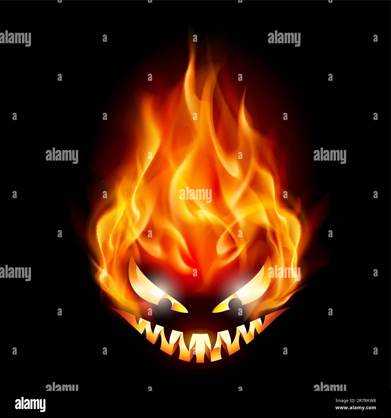 Evil Fire Background Seeking Protection From Evil Of Humans