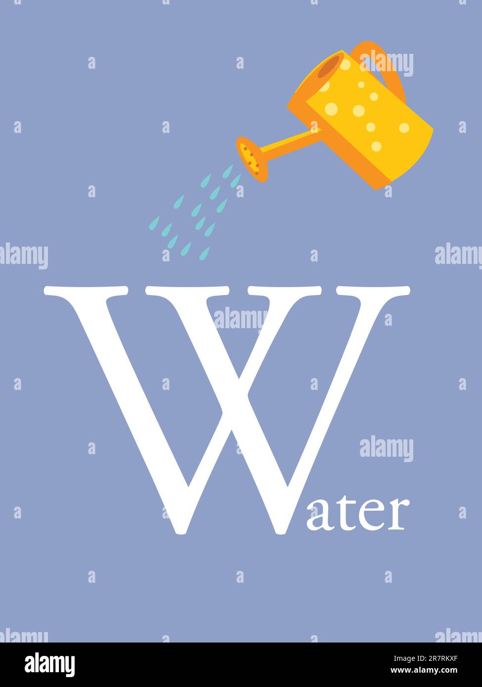 Colorful abc, letter W, vector illustration Stock Vector Image & Art ...