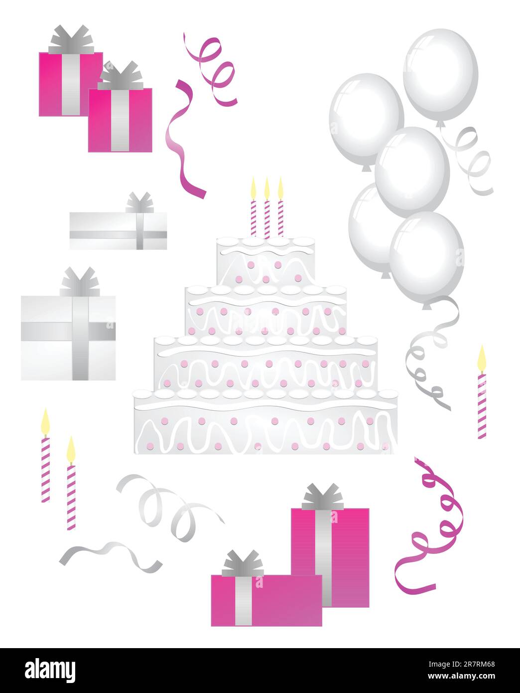 Box of wedding confetti Stock Vector Images - Alamy