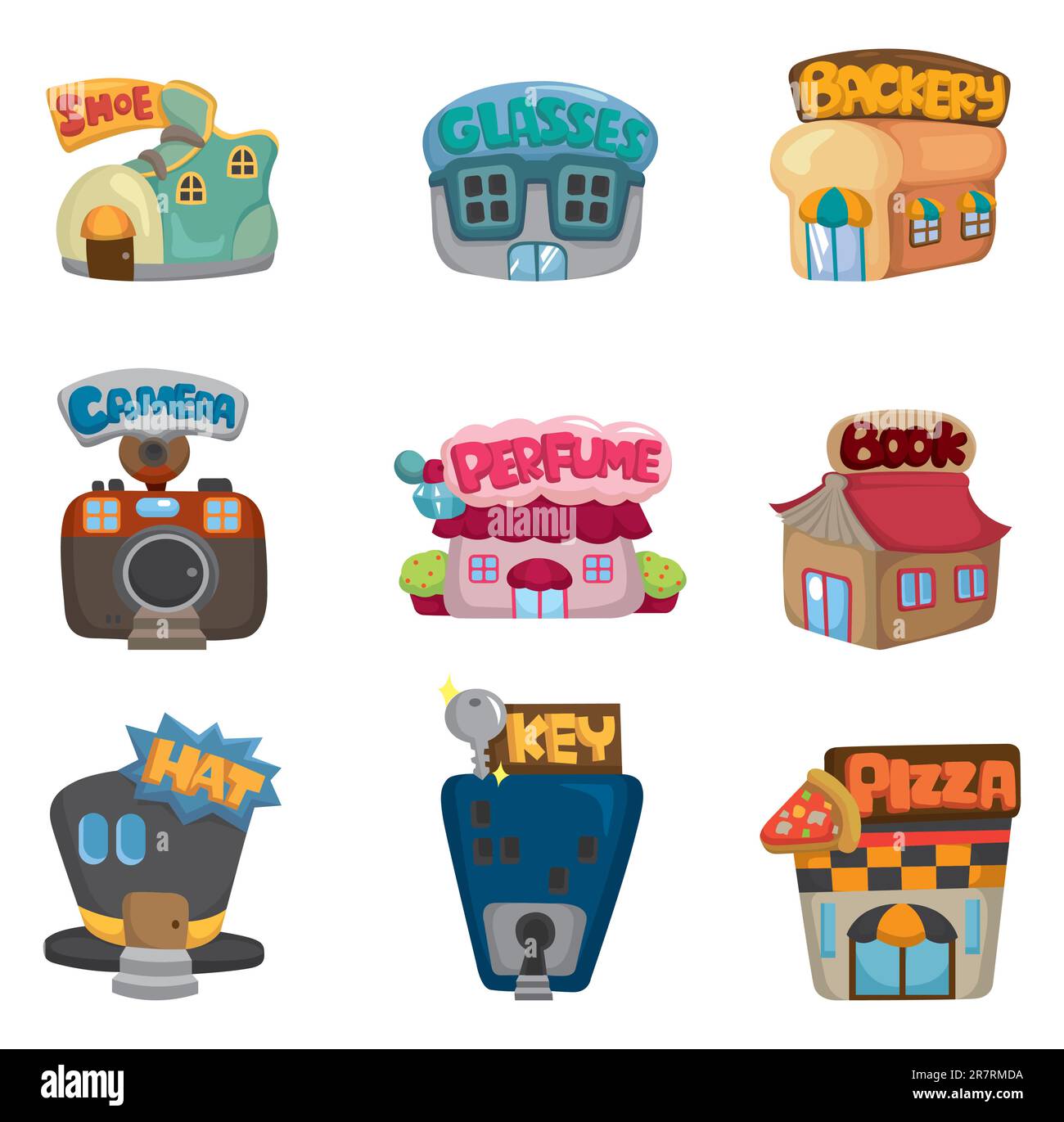 Villa collection Stock Vector Images - Alamy