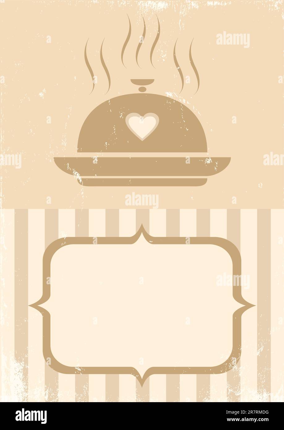 Retro illustration of a tray of food Stock Vector Image & Art - Alamy