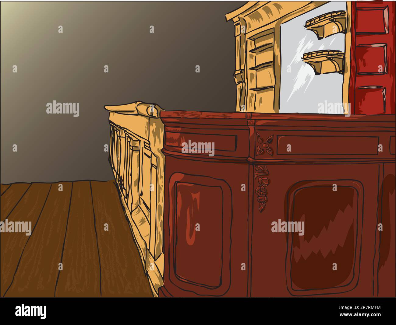 Saloon culture Stock Vector Images - Alamy