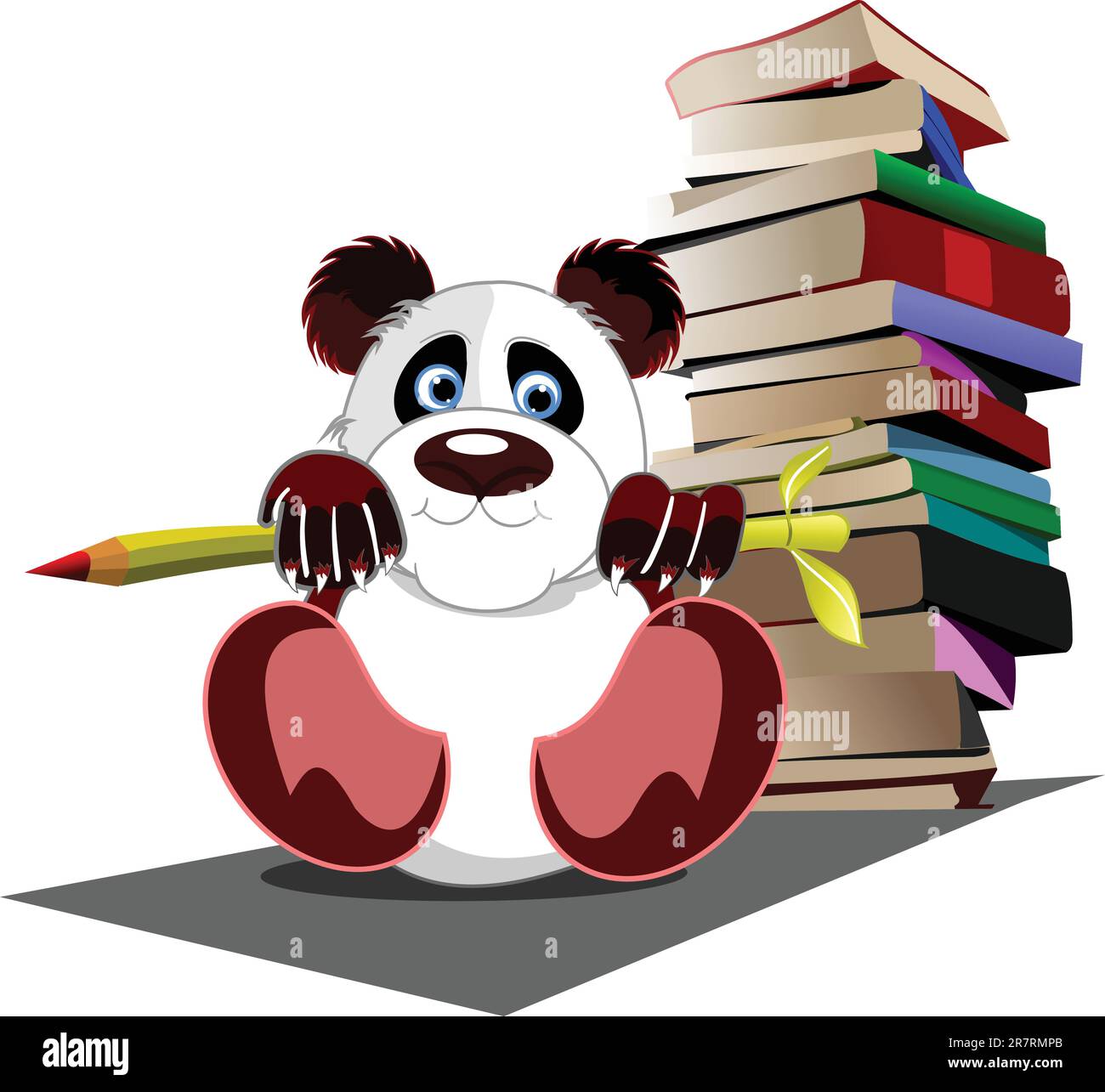 Little sitting panda. Vector illustration Stock Vector Image & Art - Alamy