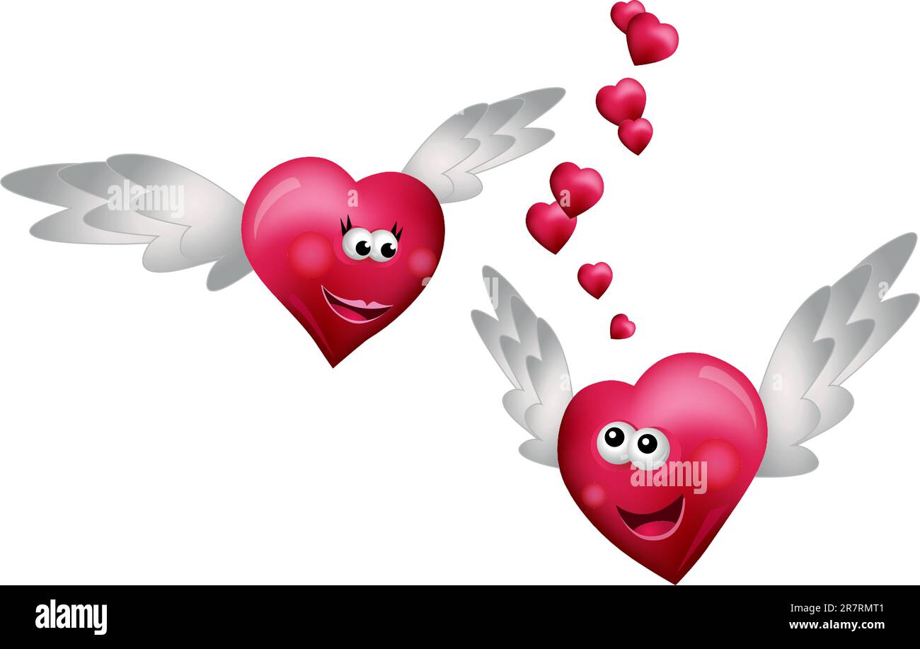 Couple in love flying Cut Out Stock Images & Pictures - Alamy