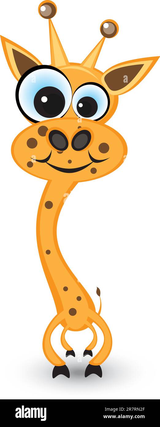 Cartoon giraffe illustration hi-res stock photography and images - Alamy