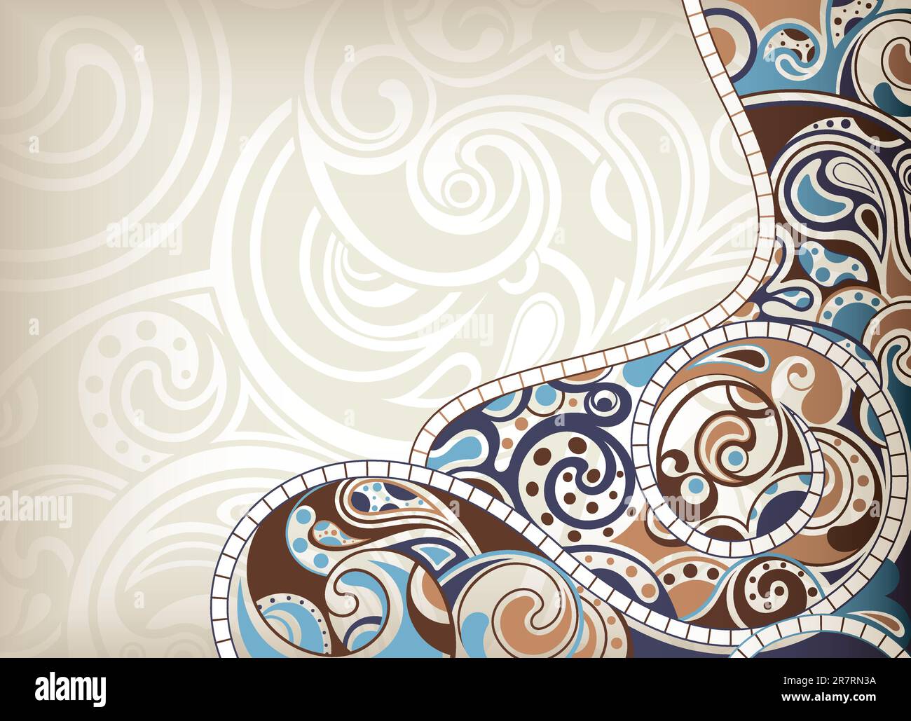 Illustration of abstract curve background in modern style Stock Vector ...