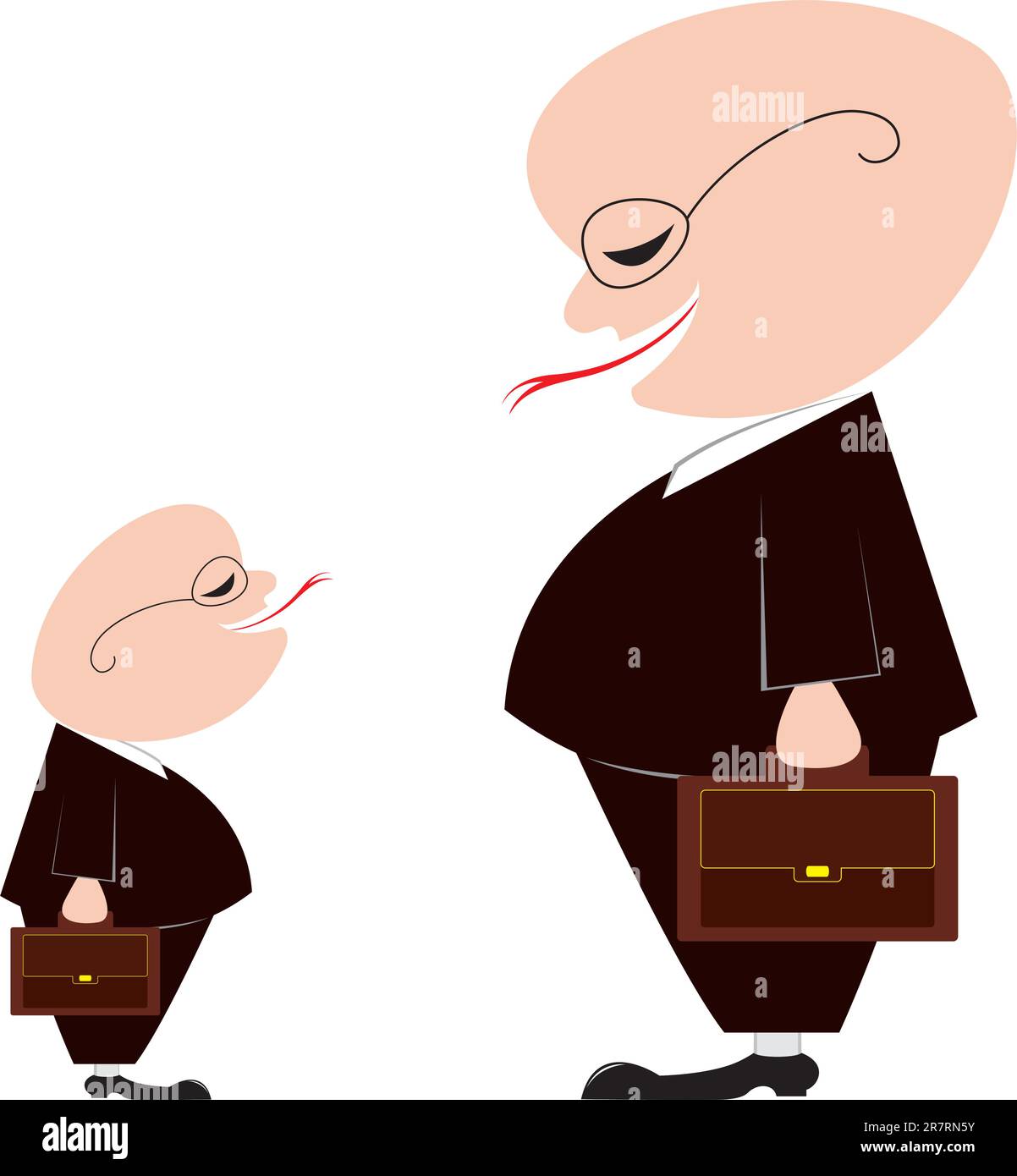 Two businessmen. Illustration on white background for design Stock ...
