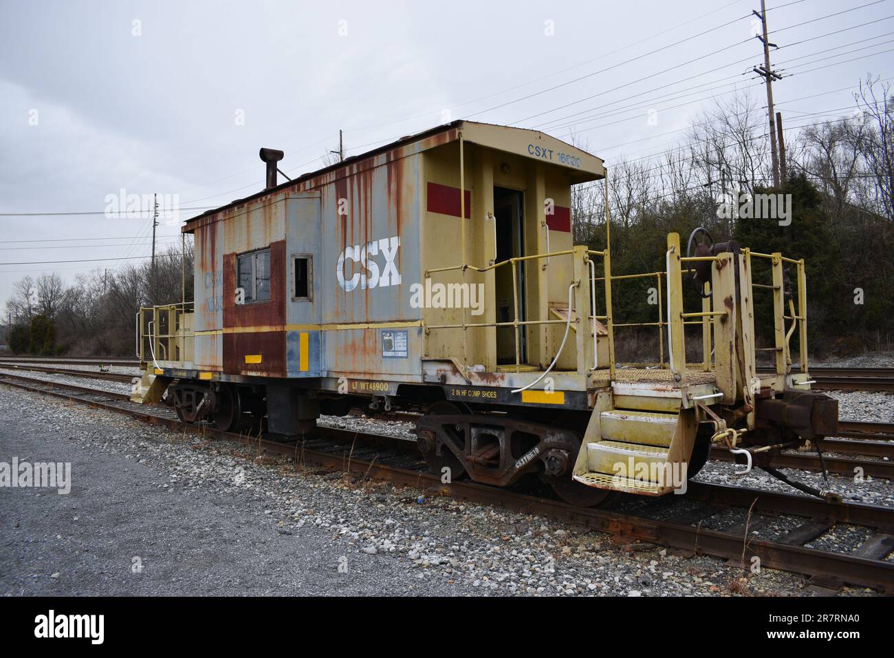 Abandoned CSXT Train Cart Stock Photo - Alamy