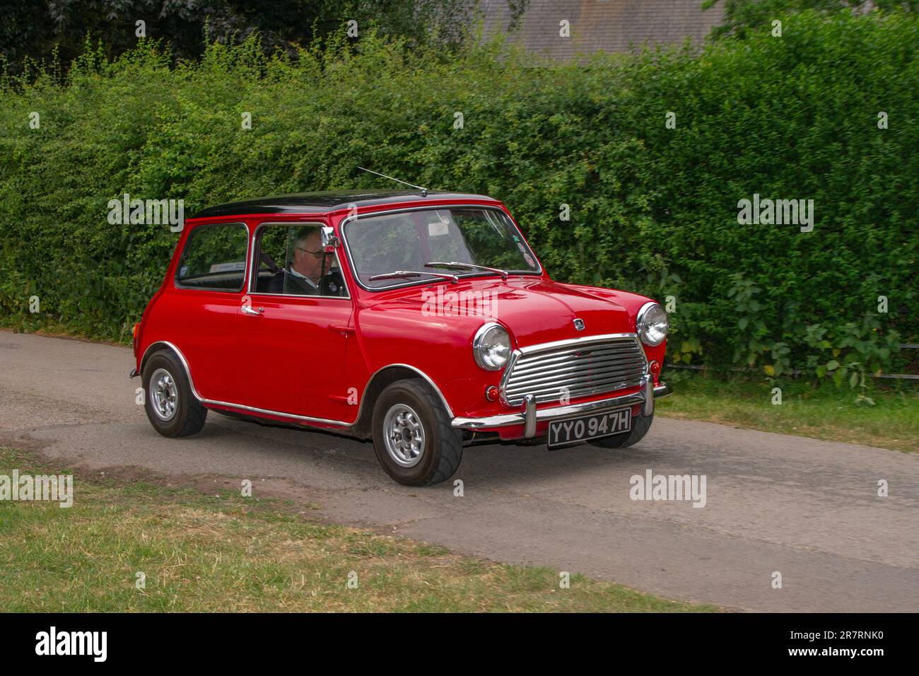 1970, 70s, seventies, 1970 Morris Mini Cooper Red Car Petrol 998 cc ; a ...