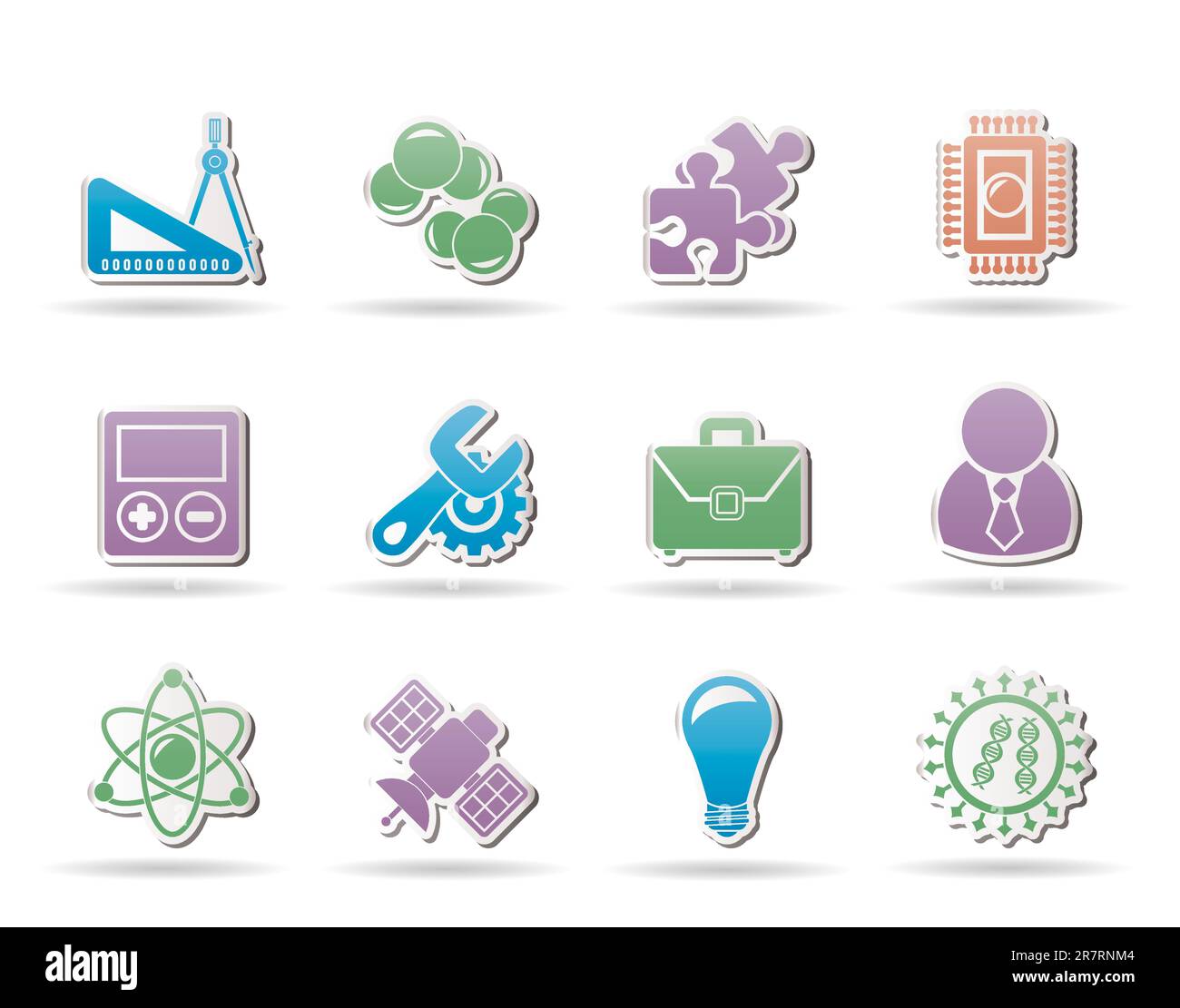 Science and Research Icons - Vector Icon set Stock Vector Image & Art ...